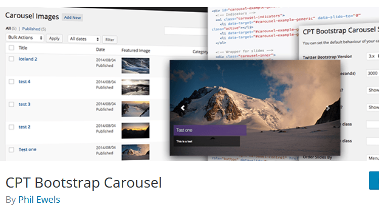 Adding A Bootstrap Carousel To Wordpress Using A Plugin Wp Starter Wordpress Services